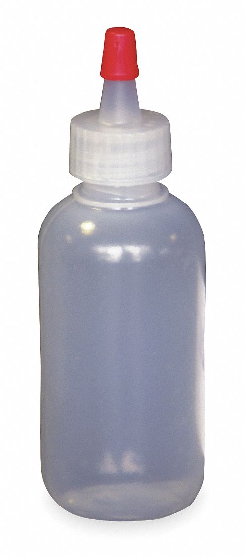 Round Dispensing Bottle, Dispensing, Plastic, 12 PK - Grainger
