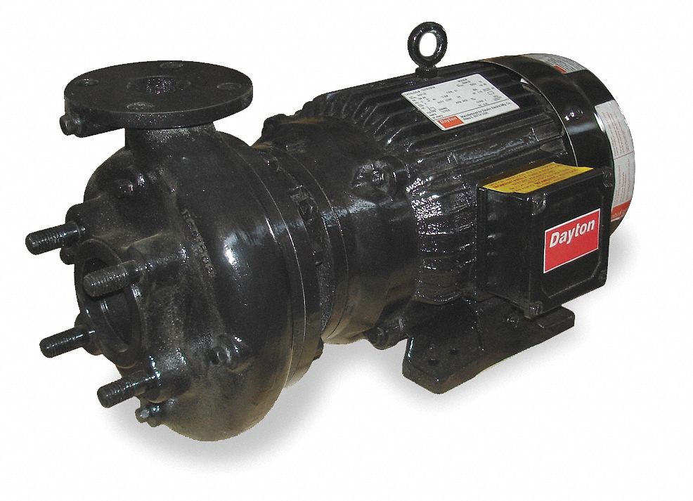 5 hp, 208-230/460V AC, Straight Center Discharge Pump - 12A064|12A064 ...