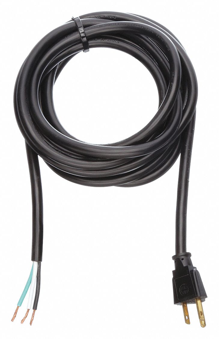 POWER FIRST, 12 ft Lg, NEMA 5-15P Plug, Power Cord - 1TNA3|1TNA3 - Grainger