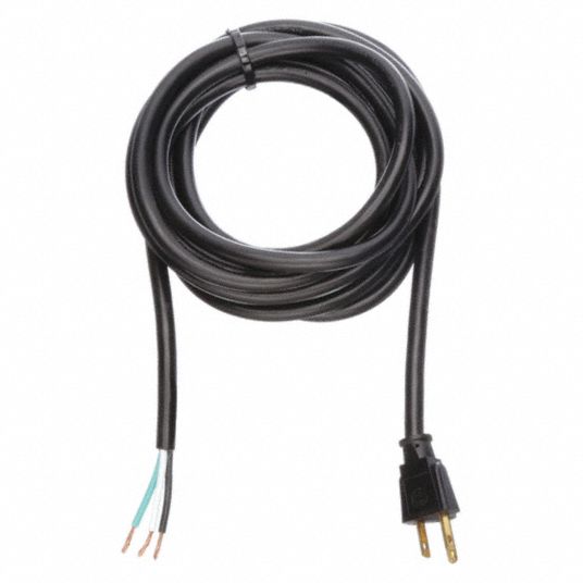 POWER FIRST, 12 ft Lg, NEMA 5-15P Plug, Power Cord - 1TNA3|1TNA3 - Grainger