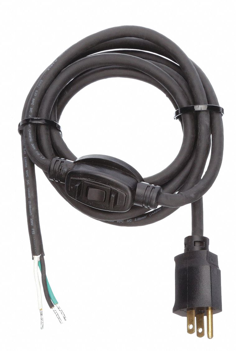 POWER FIRST Cable de Alimentación de 10 pies, Amperaje Máx. 10, Voltaje ...