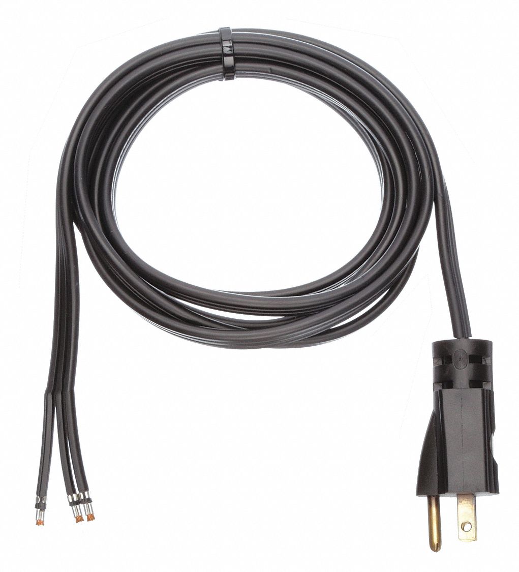 POWER FIRST, 8 ft Lg, NEMA 5-15P Plug, Power Cord - 1TND1|1TND1 - Grainger
