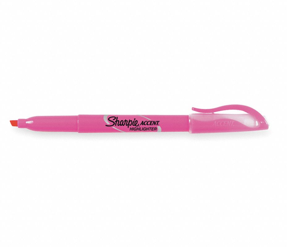 SHARPIE Marcatextos,Bolsillo,Rosa,PQ12 - Marca Textos - 1TNF6 | 27009 ...