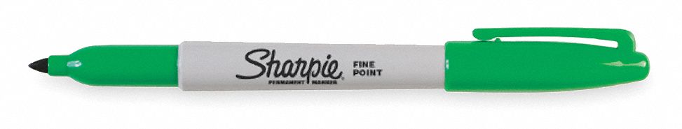 SHARPIE, Green, (12) Green, Permanent Marker - 1TNG9|30004 - Grainger