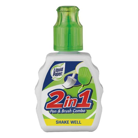 LIQUID PAPER, 22 mL Correction Fluid Volume, Foam Wedge/Pen Tip ...
