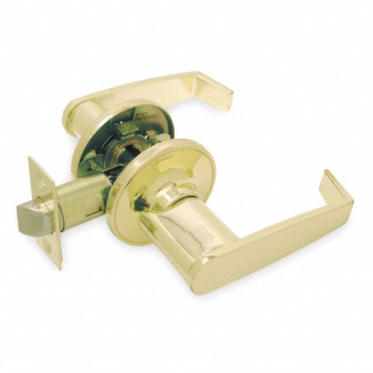 Passage Lever Locksets, Brass, Door Lockset - 1TPN2|1TPN2 - Grainger