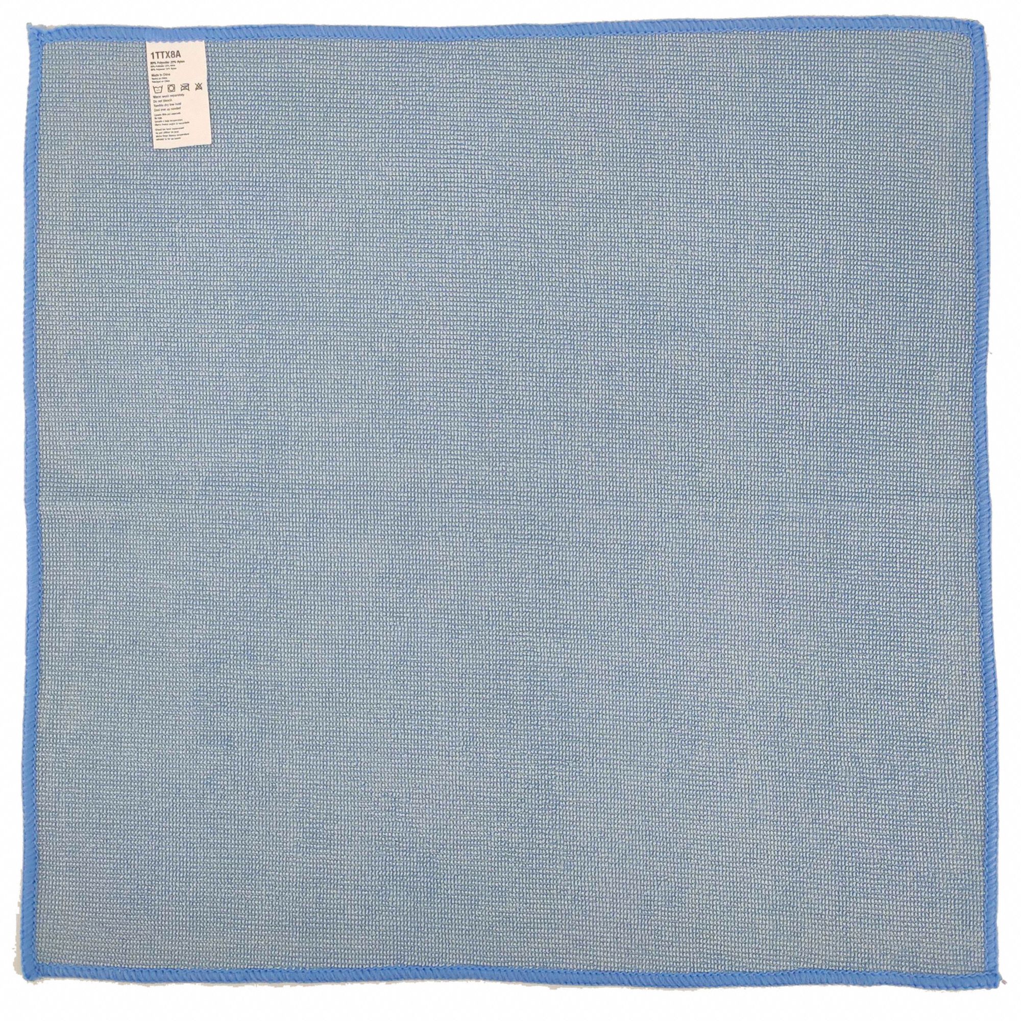 TOUGH GUY Microfiber Cloth: Microfiber, New, Blue, 16 in x 16 in, 270 g ...