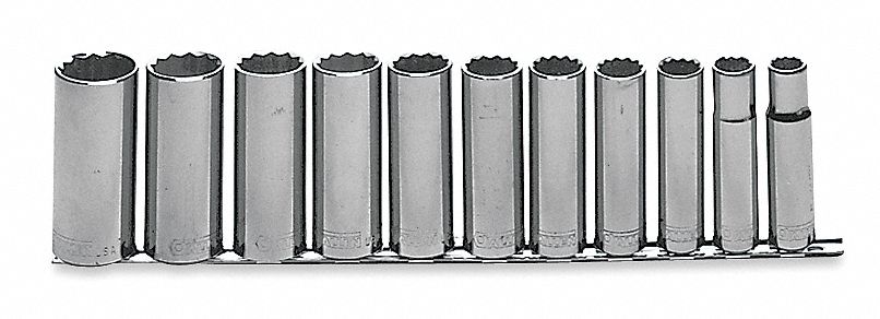 Socket Set,11 PC - Grainger