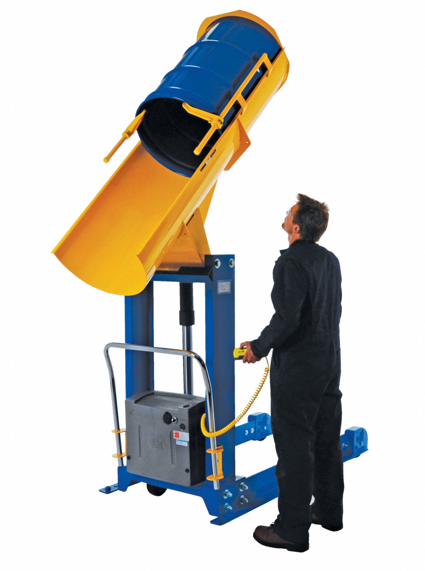 VESTIL Drum Dumper, 1000Lb, L67 1/2In - 1TZ83|HDD-48-10-P - Grainger