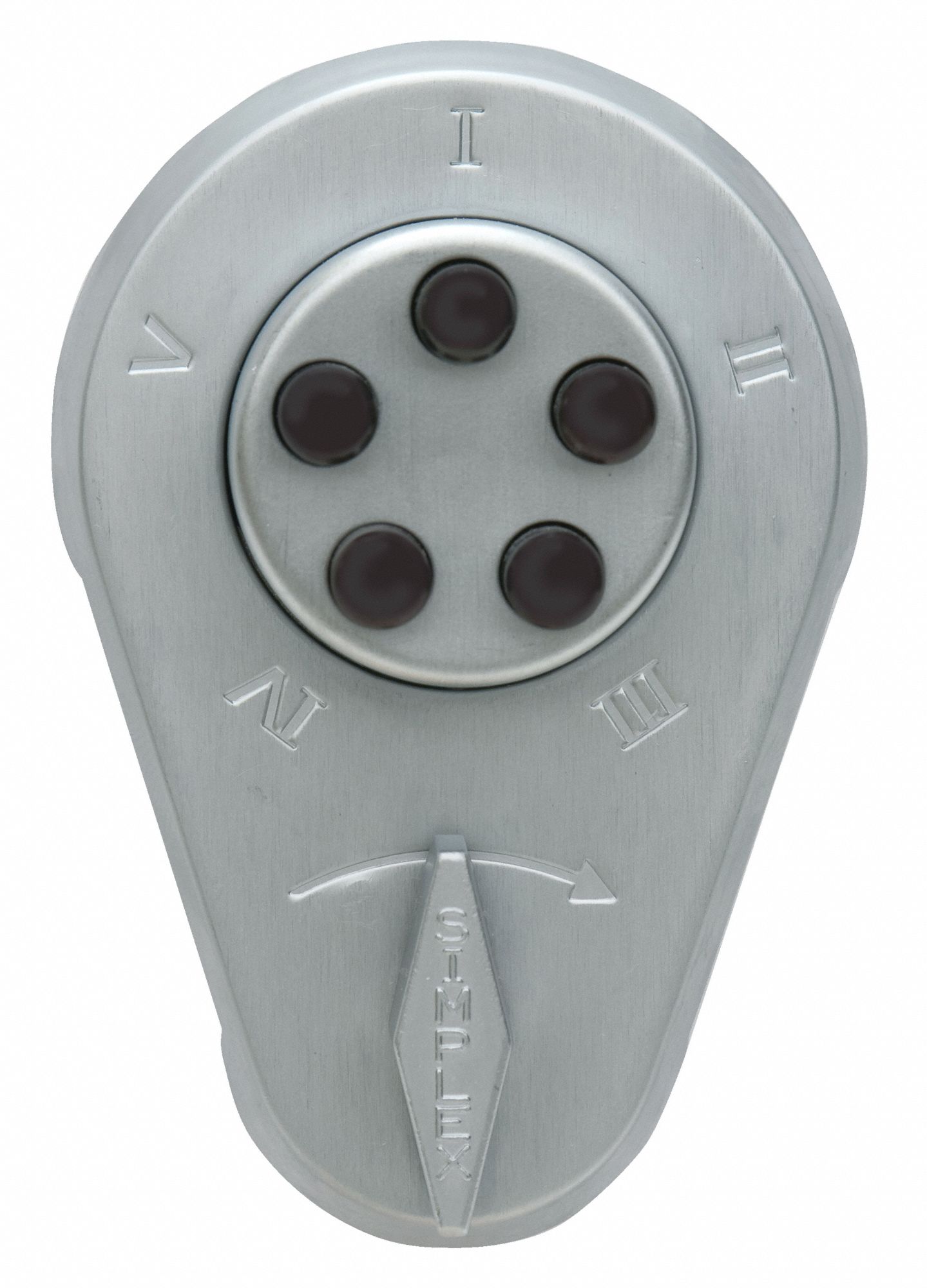 KABA, 2 1/8 in Door Thick - Max, Push Button, Mechanical Push Button ...
