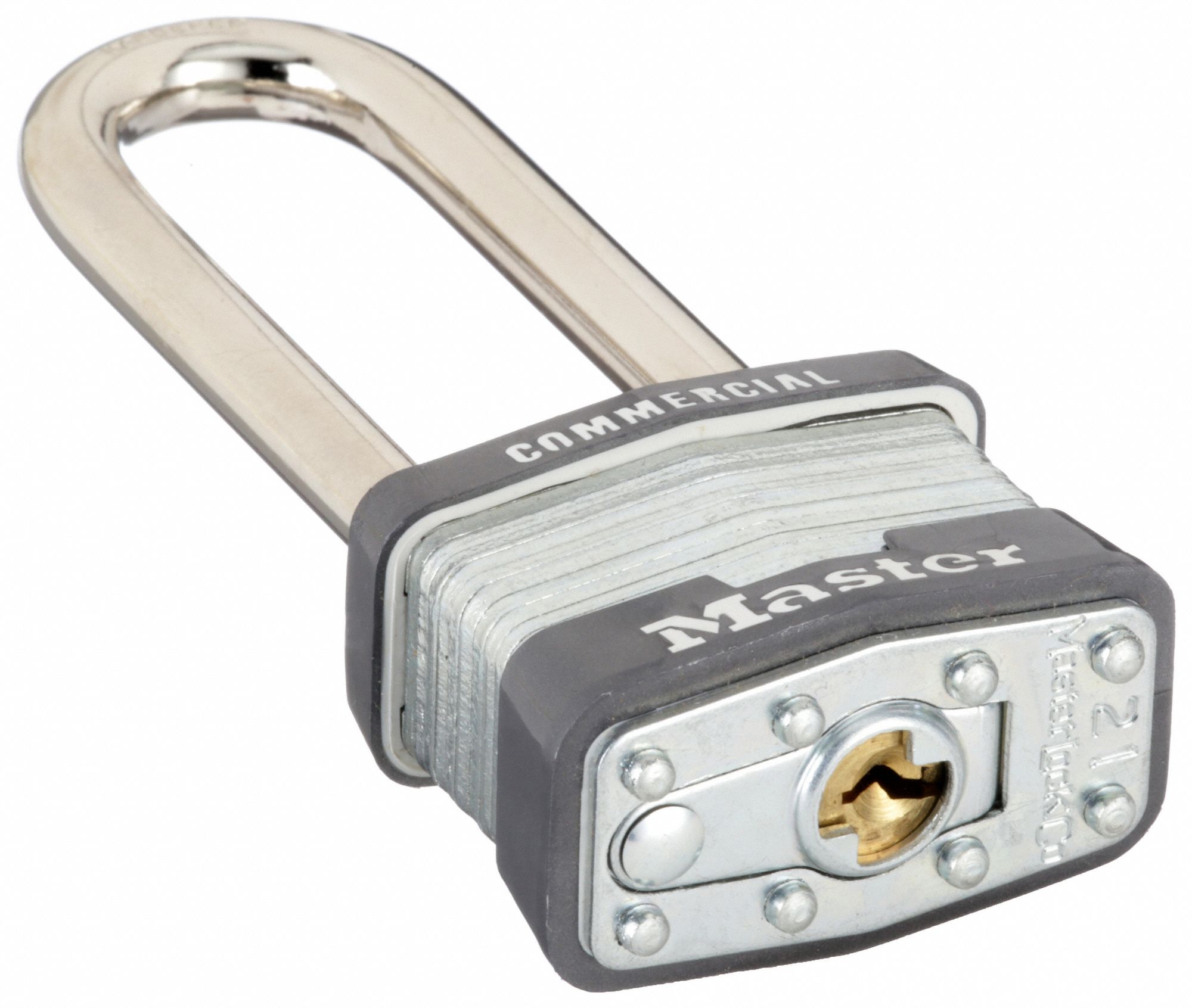 MASTER LOCK Padlock: 2 1/2 in Vertical Shackle Clearance, 3/4 in ...