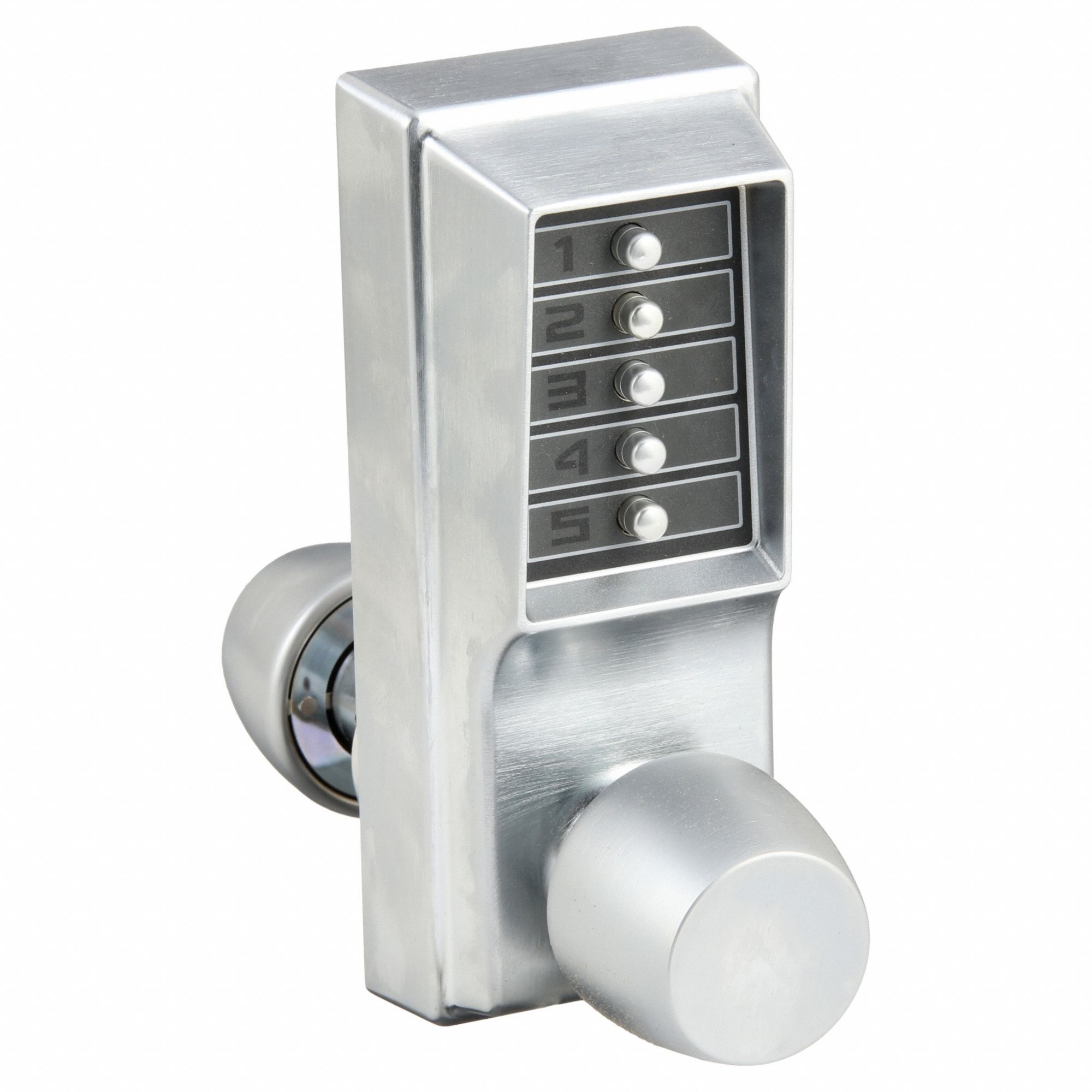 SIMPLEX, Chrome, Mechanical Push Button Lockset - 1U141|1031-26D-41 ...