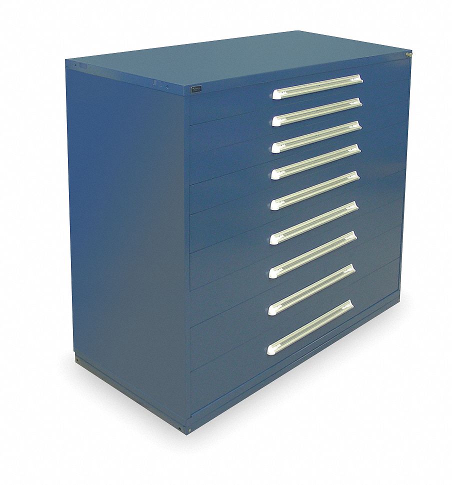 VIDMAR, 60 in x 27 3/4 in x 59 in, 9 Drawers, Modular Drawer Cabinet ...