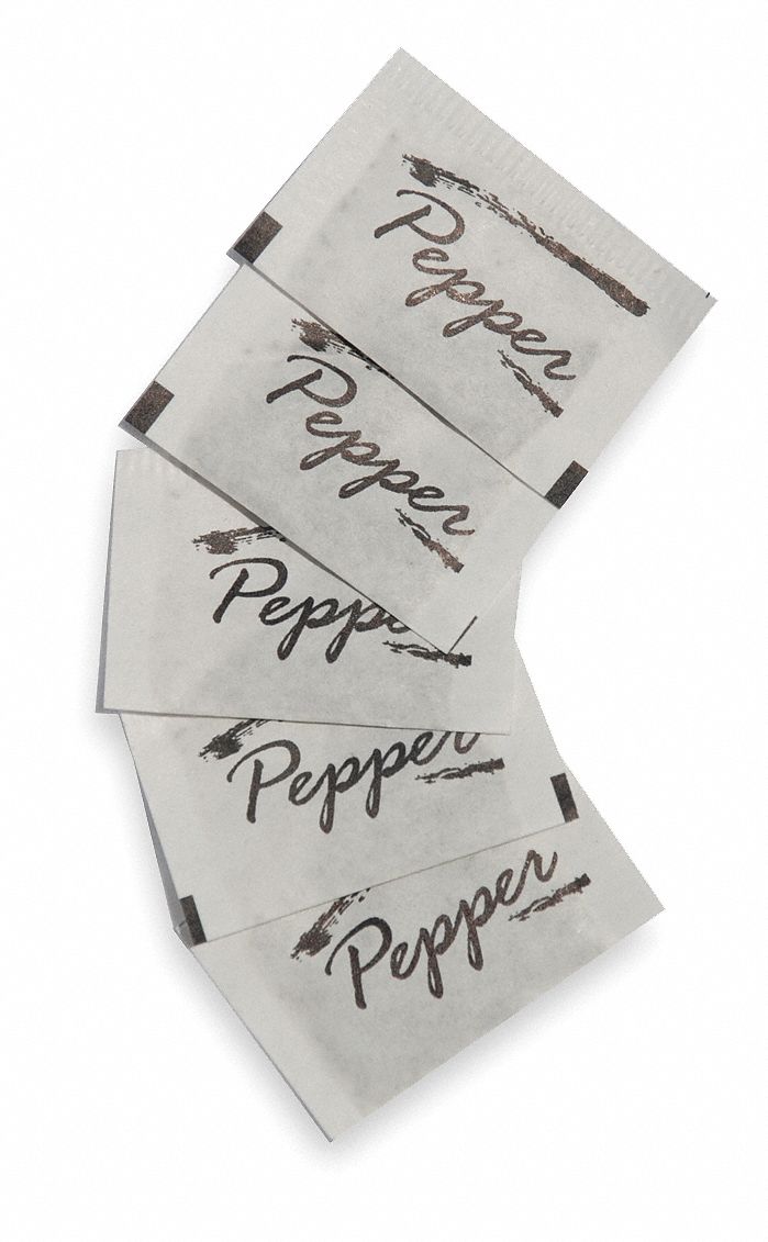 DIAMOND CRYSTAL 0.10g Pepper Packets; PK3000 - 1UCV9|14462 - Grainger