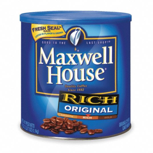 MAXWELL HOUSE Medium Coffee Can, 1 EA - 1UCW9|430000294100 - Grainger