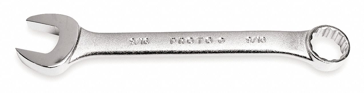 Combination Wrench, Alloy Steel, Satin, 5-1/16 Overall Length - Grainger