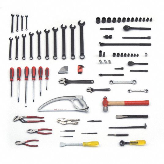 PROTO, 122 Total Pcs, SAE, Railroad Tool Set - 1UDY1|JTS-0089RR - Grainger