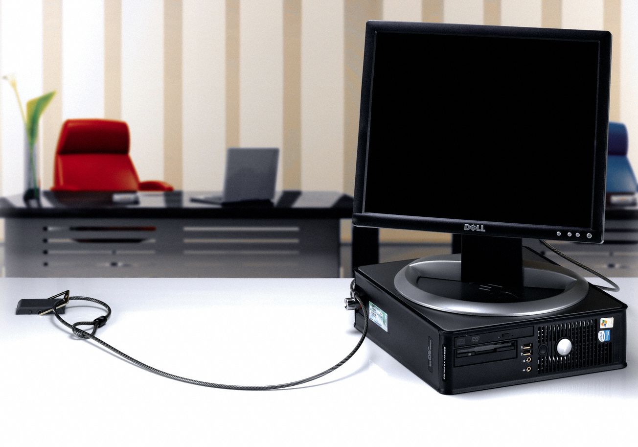 KENSINGTON Cable Lock: Keyed Alike, 7 1/4 ft Cable Lg, 1/5 in Cable Dia ...