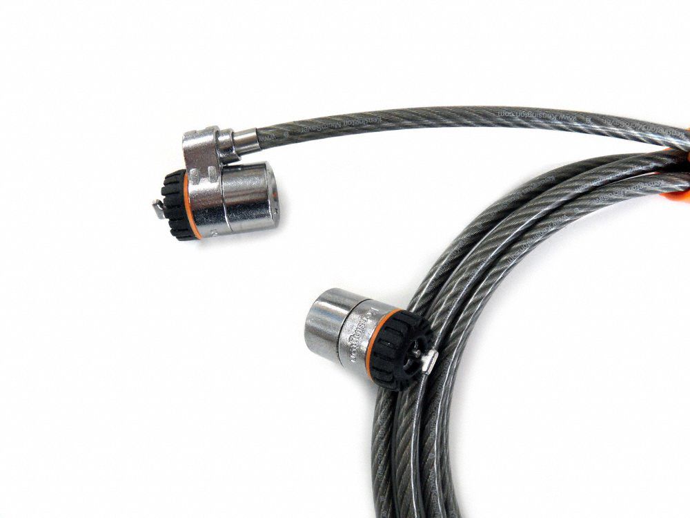 KENSINGTON Cable Lock: Keyed Alike, 7 1/4 ft Cable Lg, 1/5 in Cable Dia ...