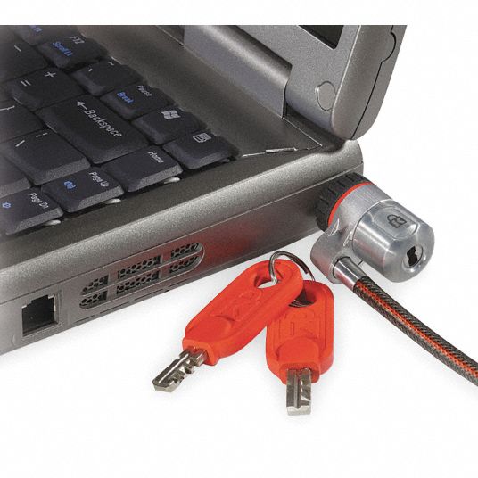 Computer Lock, Keyed,7 1/2 Ft - Grainger