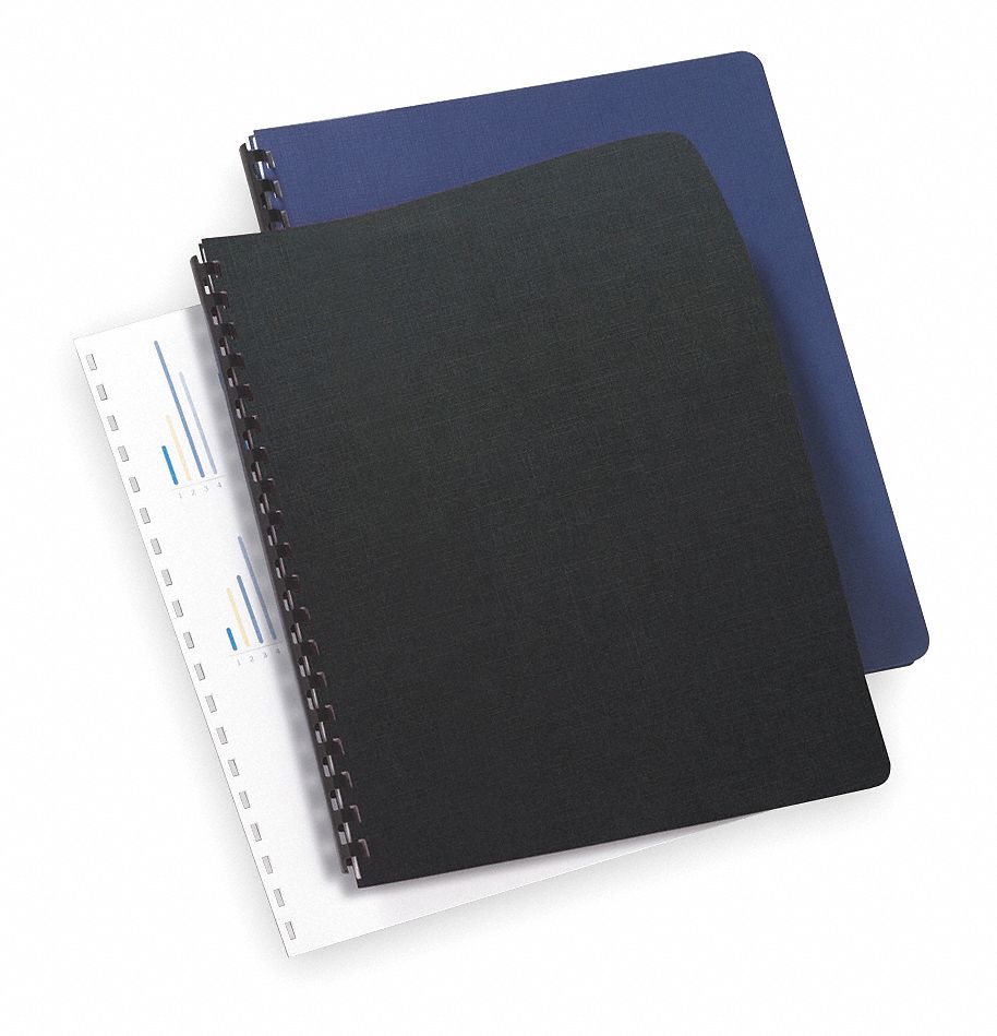 Binding Covers,Paper,Black,PK200 - Grainger