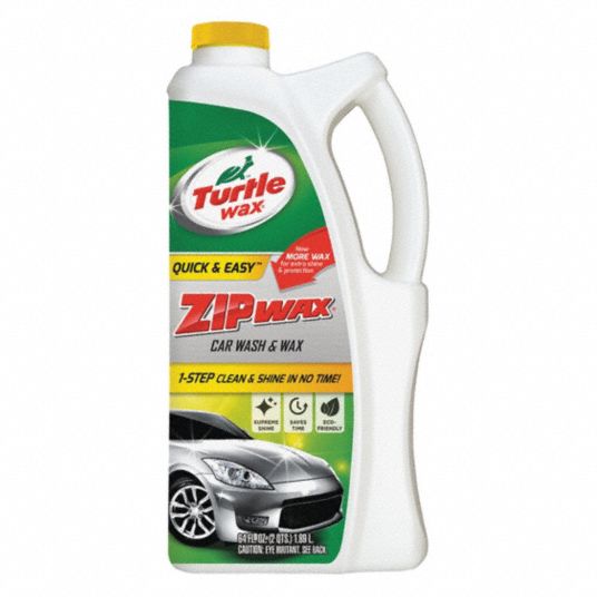 TURTLE WAX, Zip Wax, 64 fl oz, Car Wash and Wax - 1UEP8|T79 - Grainger