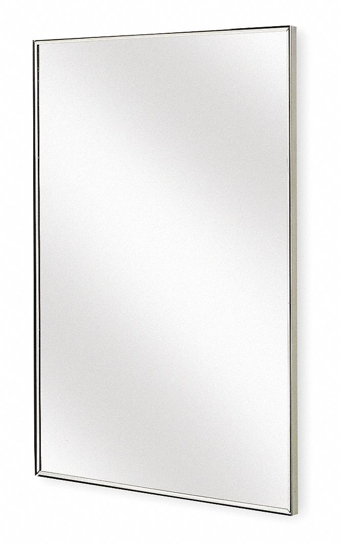 Theft Proof Mirror, Surface Mount, Height (In.) 30, Width (In.) 18 ...