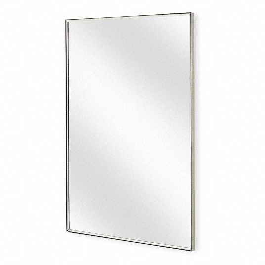 Theft Proof Mirror, Surface Mount, Height (In.) 30, Width (In.) 18 ...