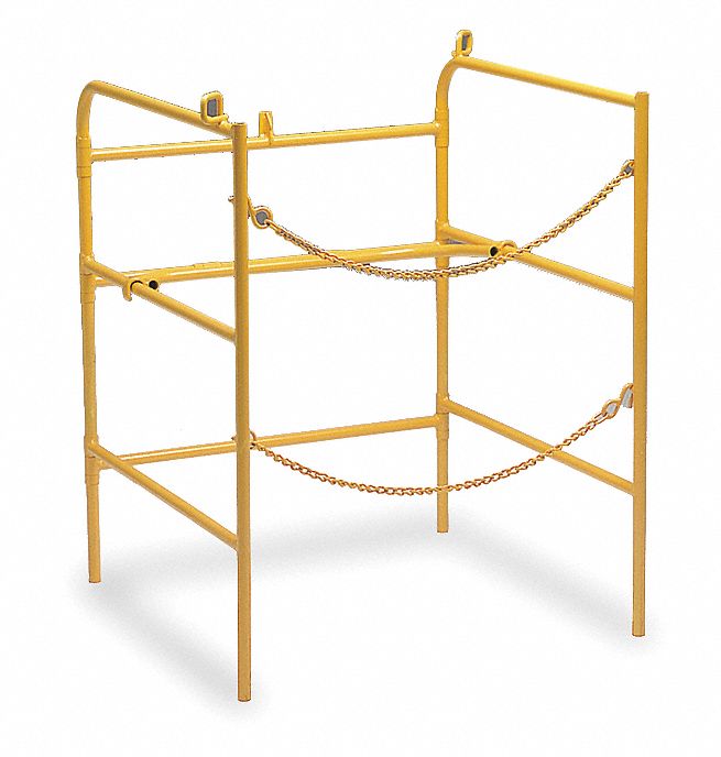 Collapsible Manhole Guard Rail, 42 in Overall Height, 33 in Overall ...