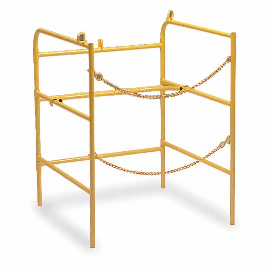 Collapsible Manhole Guard Rail, 42 in Overall Height, 33 in Overall ...