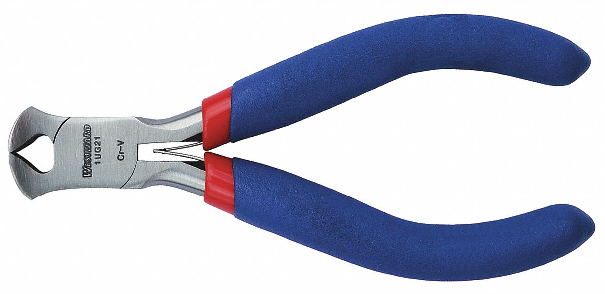 WESTWARD, 4 in Overall Lg, For 1 mm Max Wire Thick, Precision Nippers ...