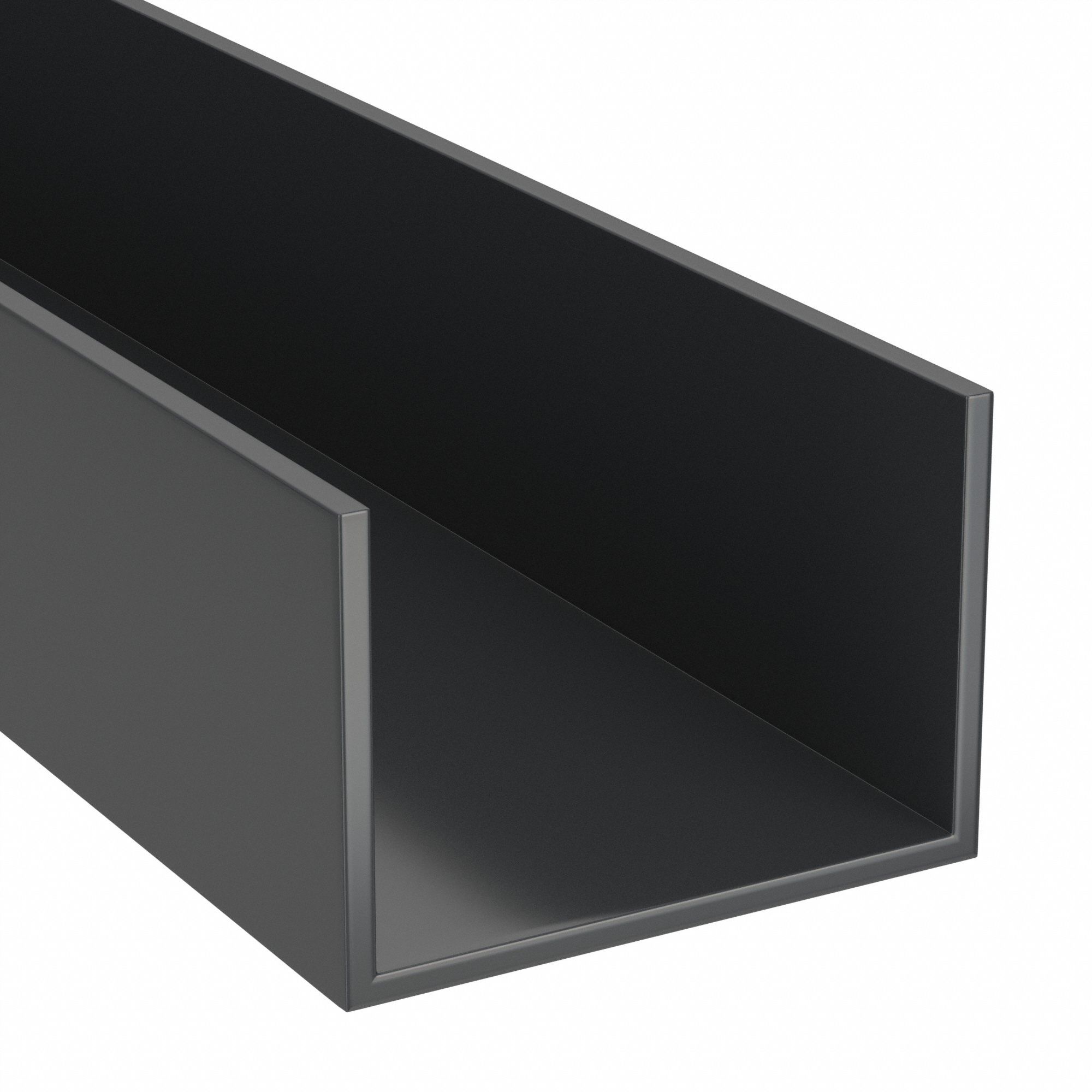 POLYMERSHAPES U CHANNEL,PVC,0.51 LEG,0.060 IN T,60 IN - Plastic U ...