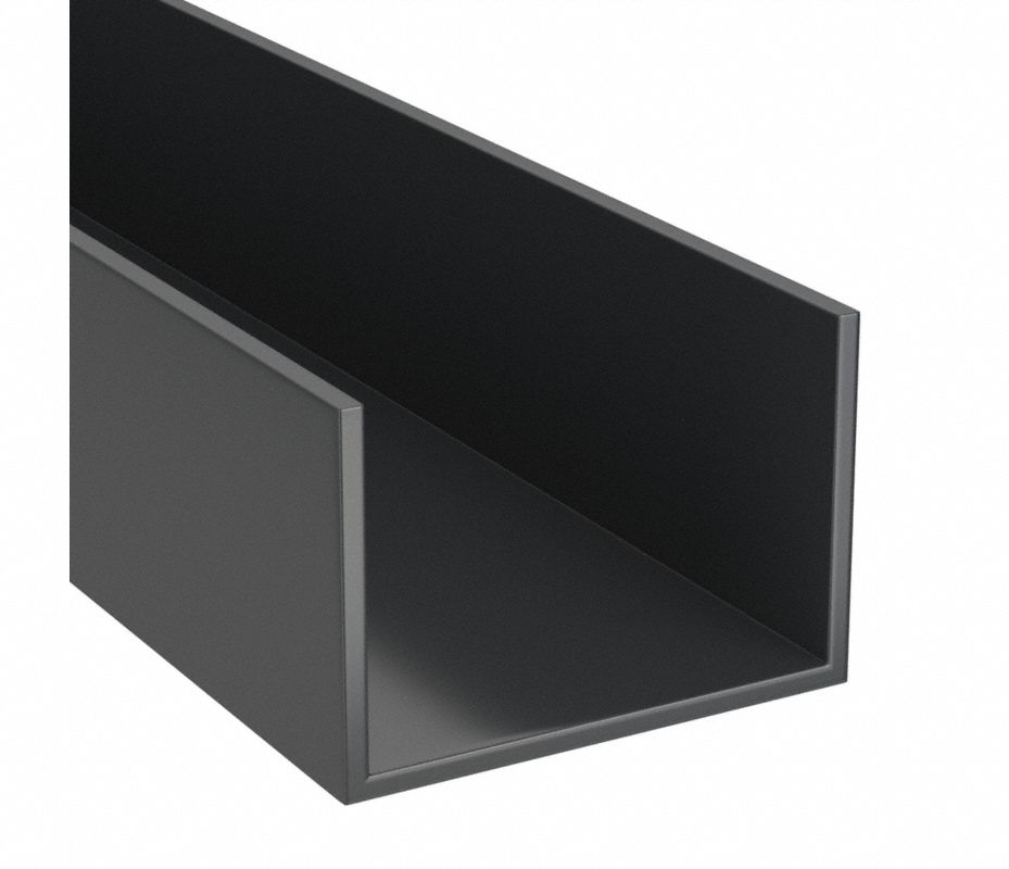 APPROVED VENDOR Canal en U,PVC,5 pies L,Gris Obscuro - 1UNJ9 | 1UNJ9 ...