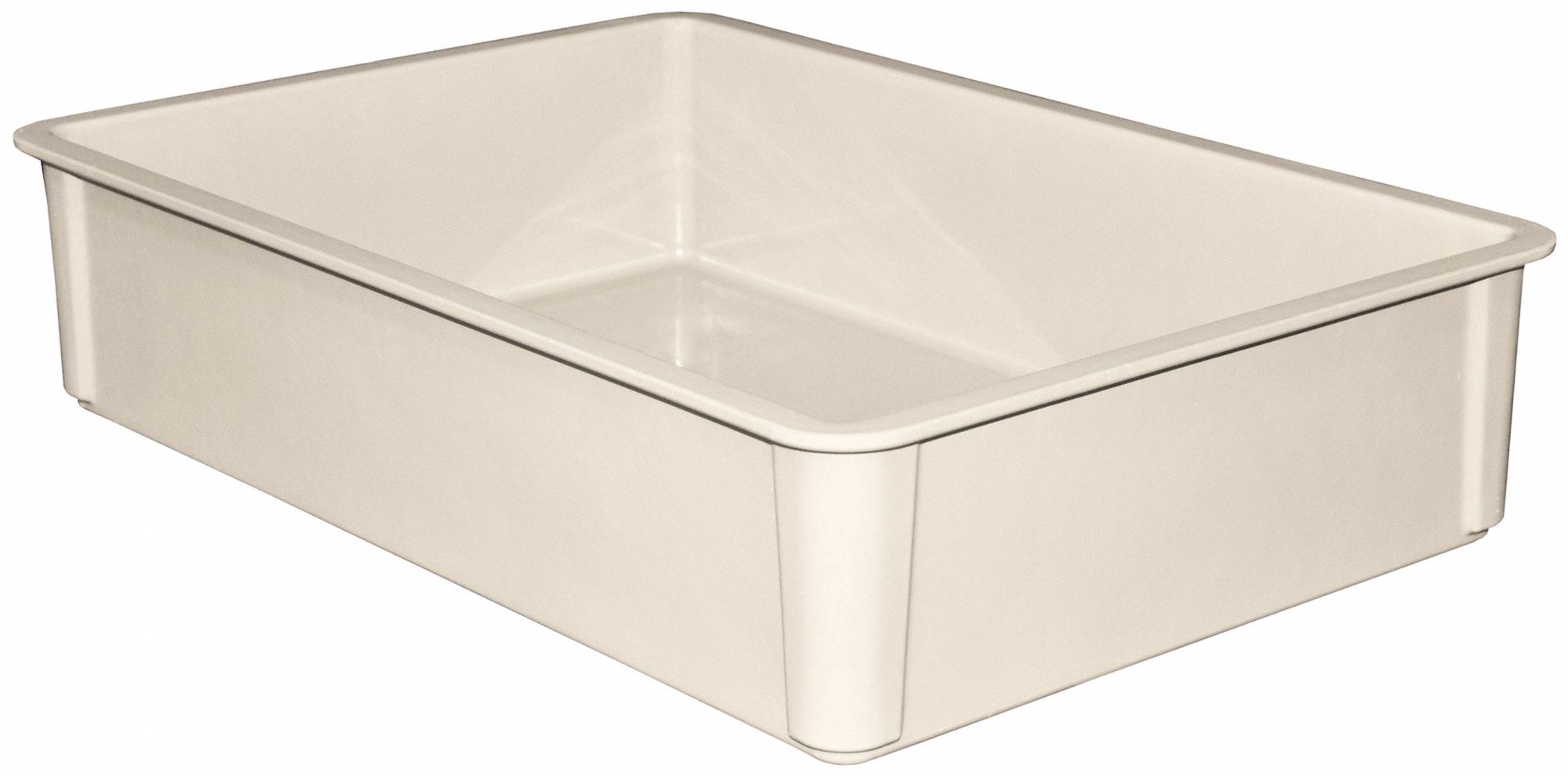 MOLDED FIBERGLASS, 9.5 gal, 25 3/4 in x 17 3/4 in x 6 in, Stacking Tote ...