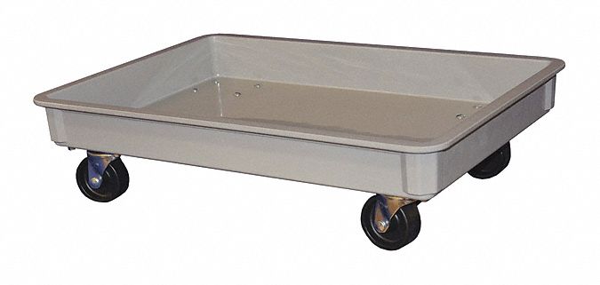 MOLDED FIBERGLASS Plataforma Rodante,Gris,Cap. 400 lb. - Plataformas ...