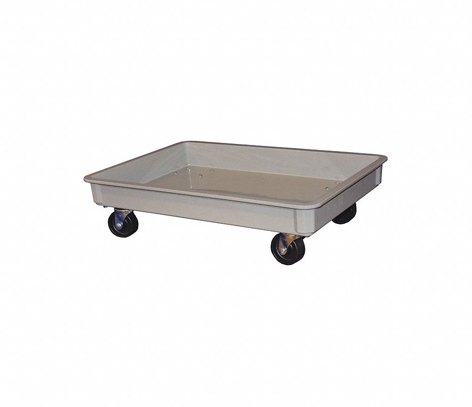 MOLDED FIBERGLASS Plataforma Rodante,Gris,Cap. 400 lb. - 1UTZ7 ...