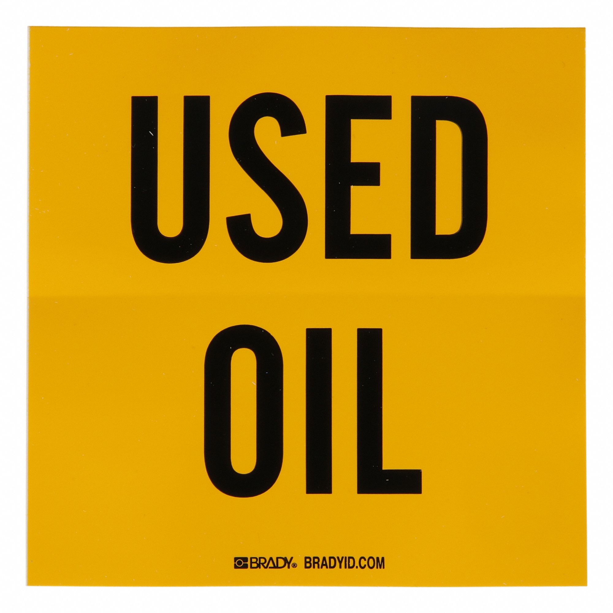 BRADY, Used Oil, 6 in x 6 in, DOT Handling Label - 1UW48|121434 - Grainger