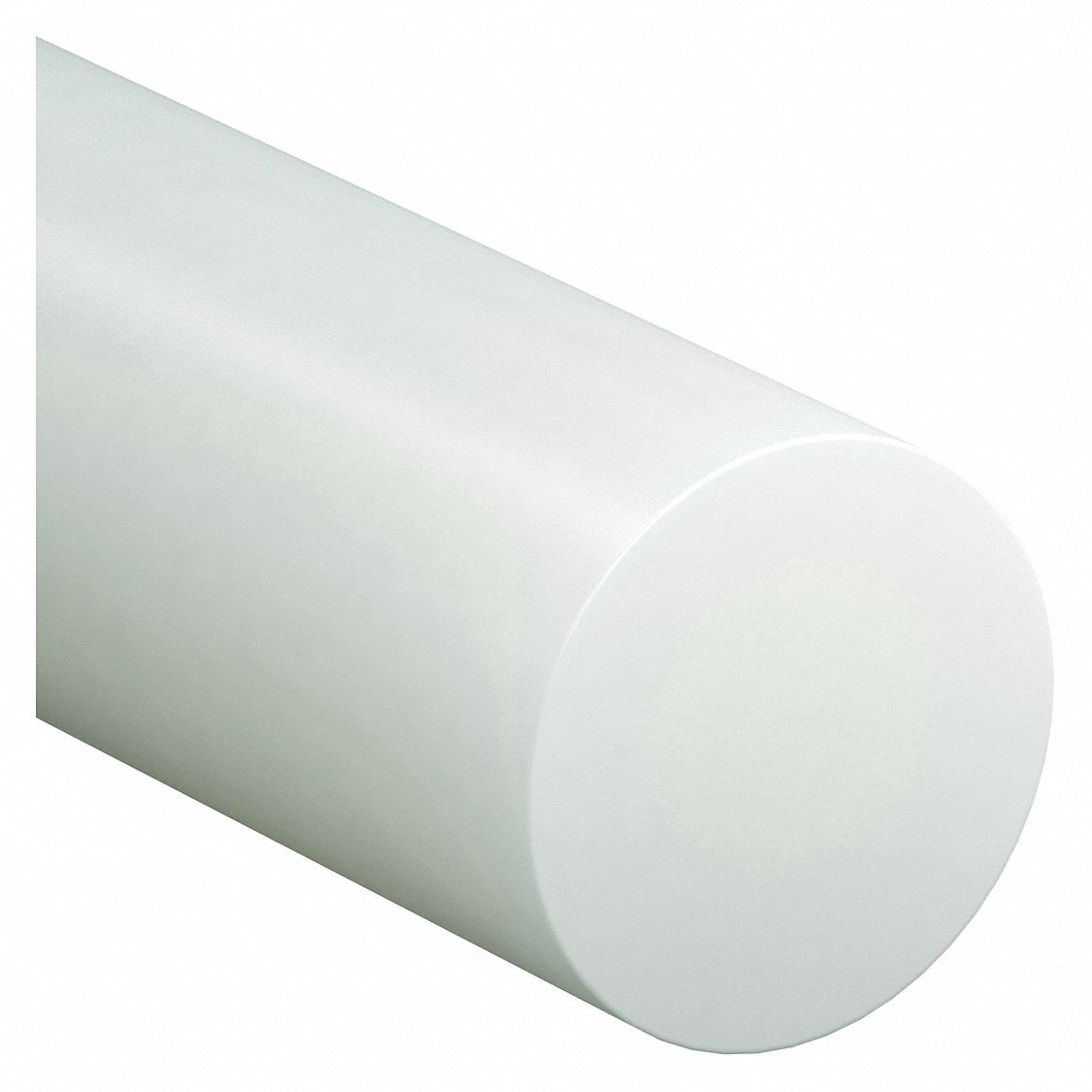 3 ft Plastic Lg, White, Plastic Rod - 497Y44|BULK-PR-UHMW-37 - Grainger