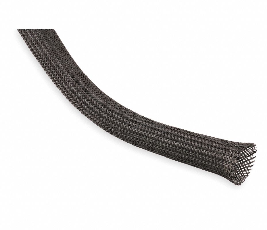 TECHFLEX Funda Trenzada,0.250",100 pies,Negra - 1UXZ5 | CCP0.25BK - Grainger México