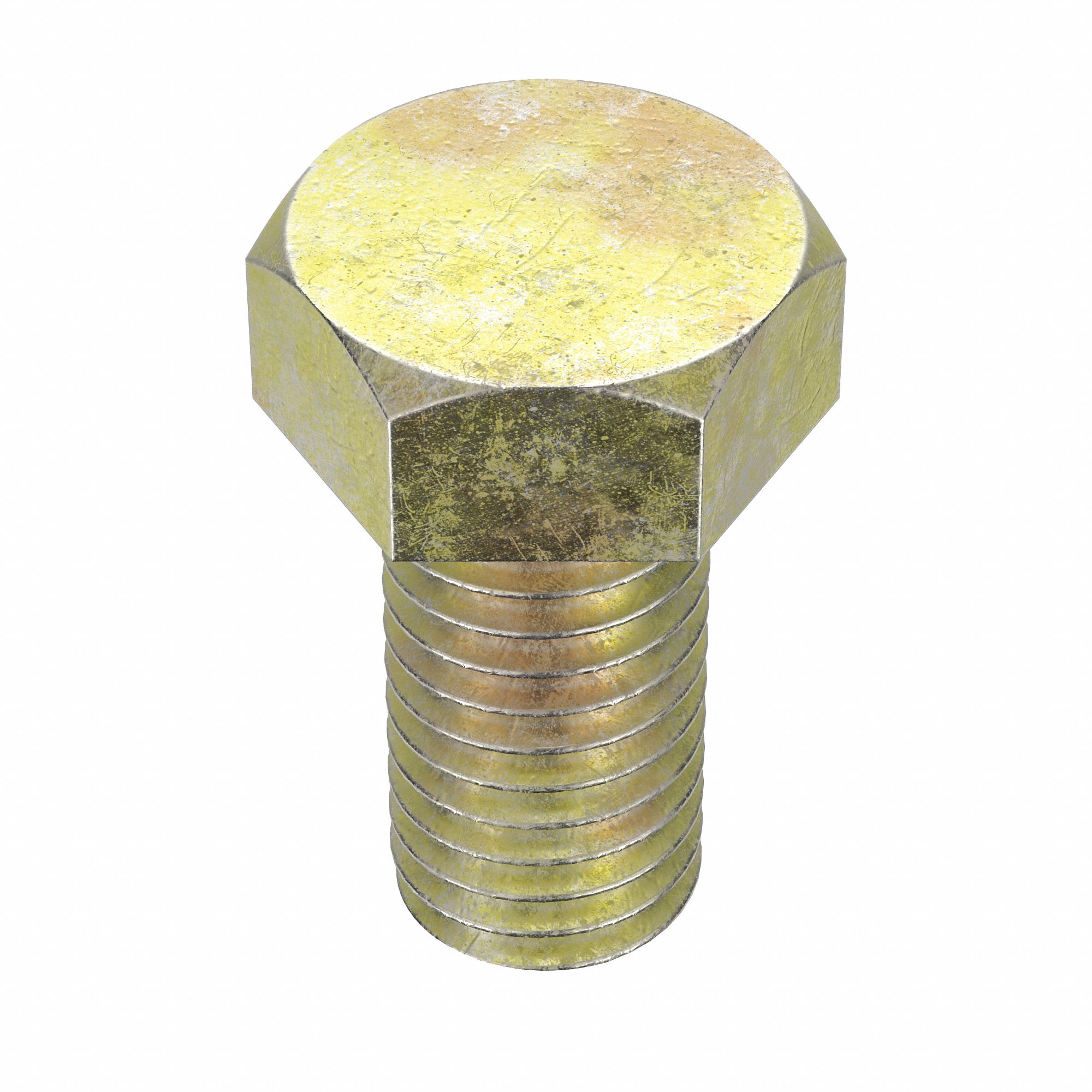 Steel, Zinc Yellow, Hex Head Cap Screw - 1UY11|454294-PG - Grainger