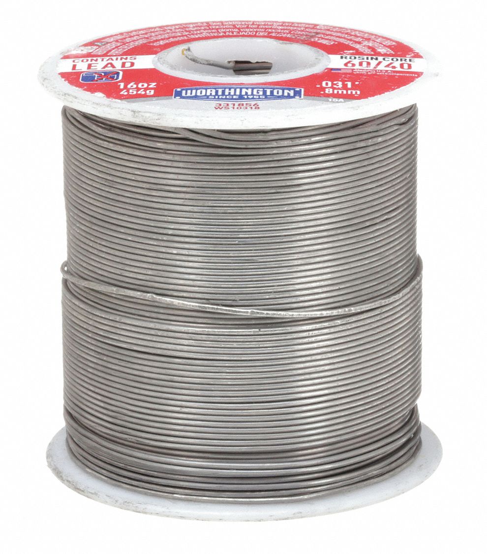 HARRIS Solder Wire: 1/32 in x 16 oz, 60/40 - 1UYH4|331856 - Grainger