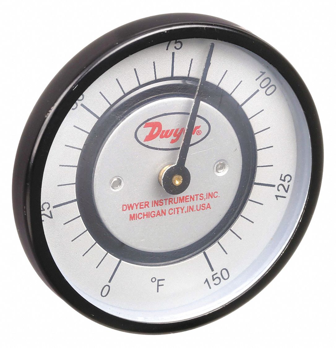 0° to 150°F, For 3/4 in to 6 in Pipe Dia, Spring Pipe Mount Dial ...