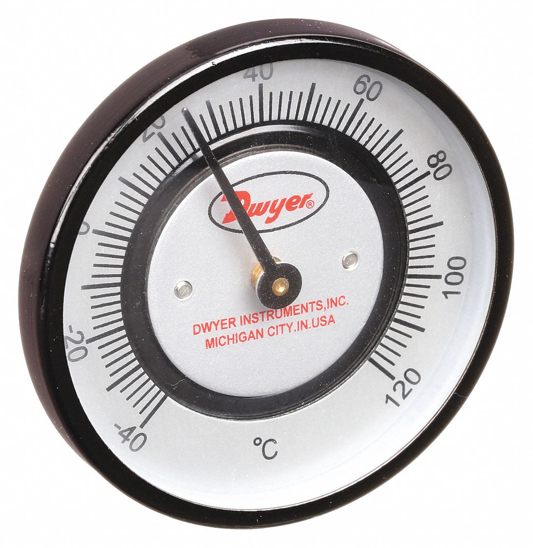 -40° to 120°C, For 3/4 in to 6 in Pipe Dia, Spring Pipe Mount Dial ...