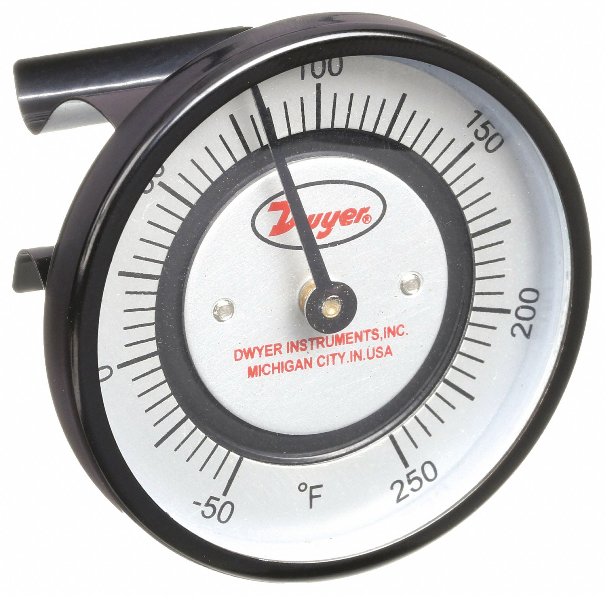 DWYER, -50°F to 250°F, +/- 2% Accuracy, Clip Pipe Mount Dial ...