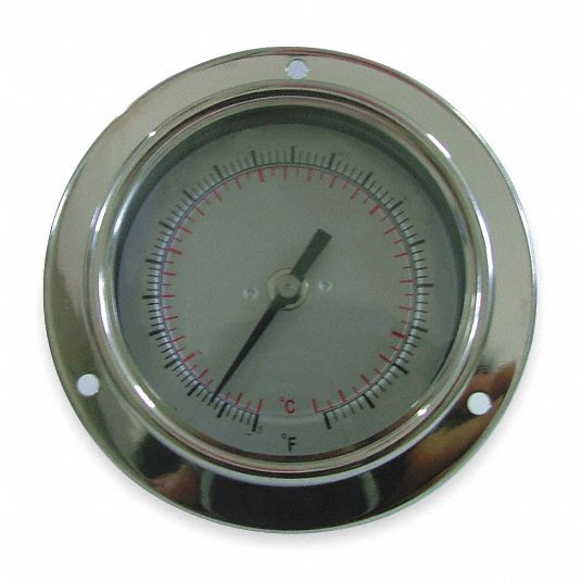 DWYER Analog Panel Mount Thermometer, 0° to 200°F, 2.5 in - 1UZE4 ...