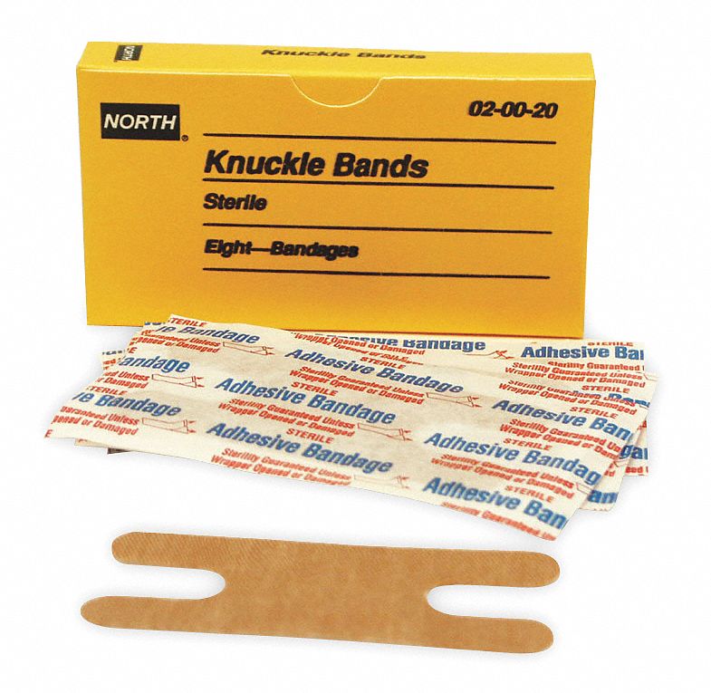 HONEYWELL NORTH, Knuckle Bandages, 4 in Wd, Adhesive Bandage - 1UZZ3 ...