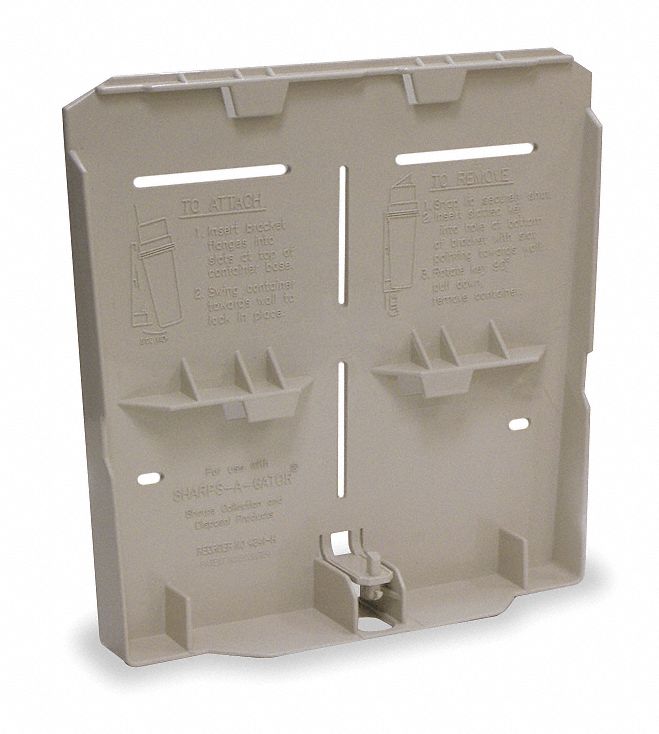 Wall Mount Bracket, 9 3/4 in Height, 1 in Width, 10 in Length, Plastic ...