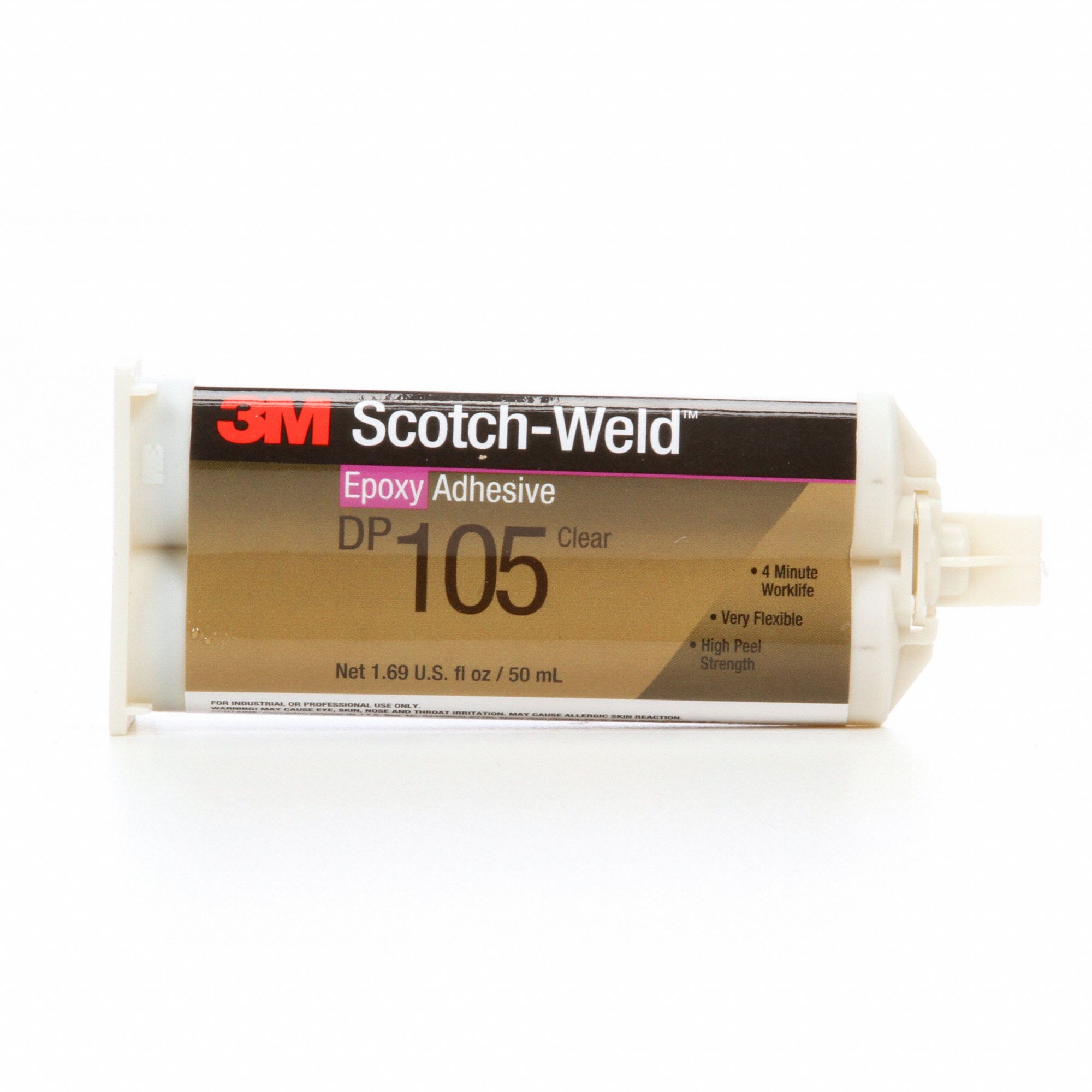 3M Epoxy Adhesive,Colorless1.7 Oz,Duo-Pak - 1VAL2|DP105 - Grainger