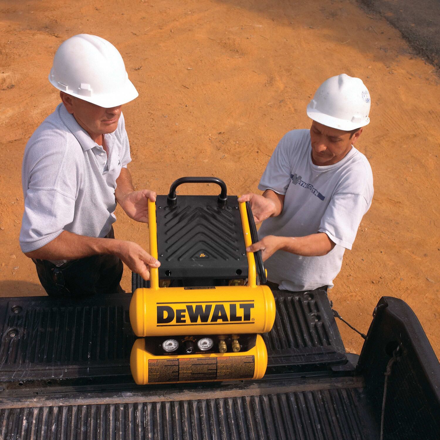 DEWALT Portable Air Compressor: Oil Lubricated, 4 gal, Twin Stack, 1.1 ...
