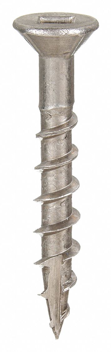 #8 Size, 1 1/4 in Lg, Deck Screw - 1VB34|1VB34 - Grainger